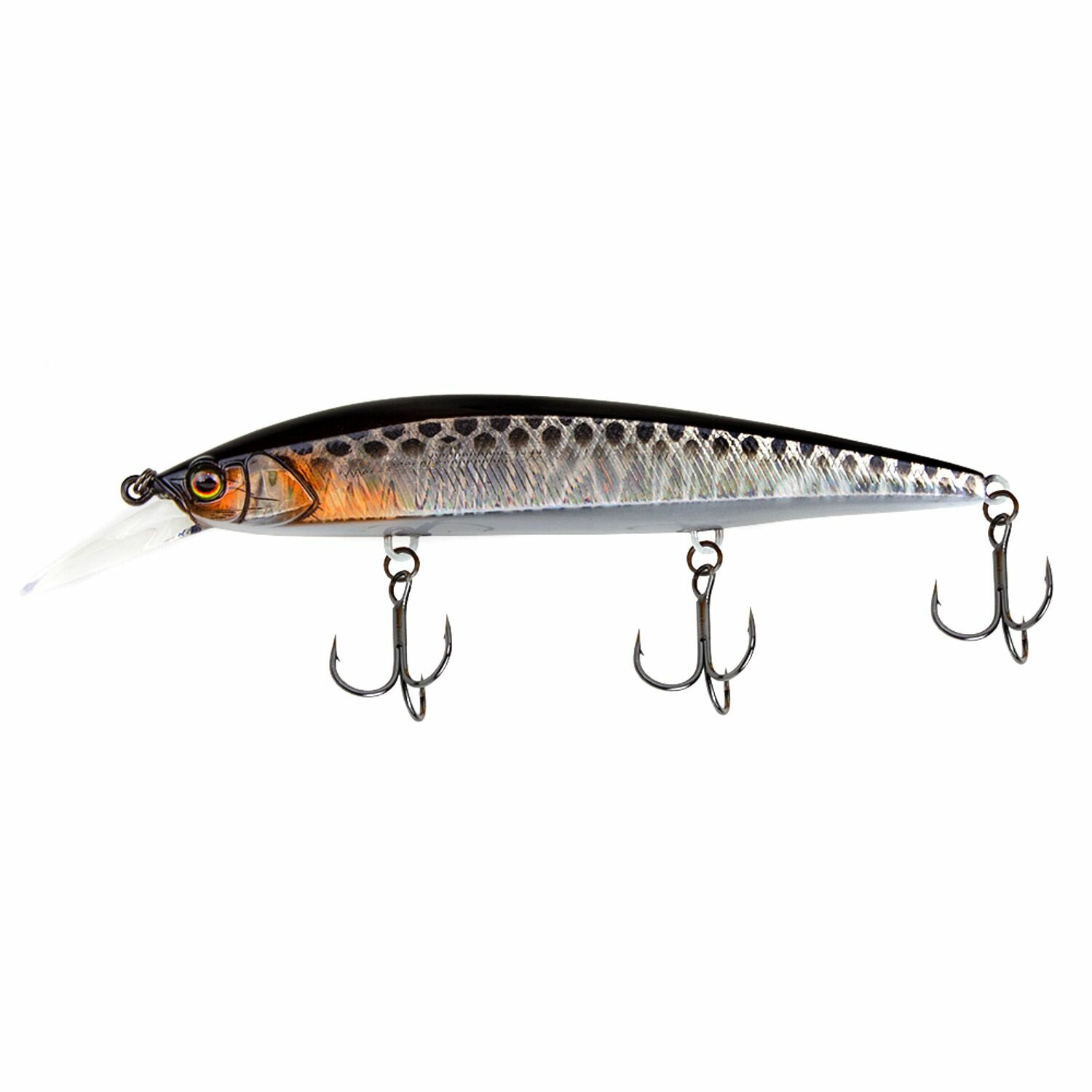 Воблер JACKALL RERANGE 130SP цвет HL SILVER & BLACK