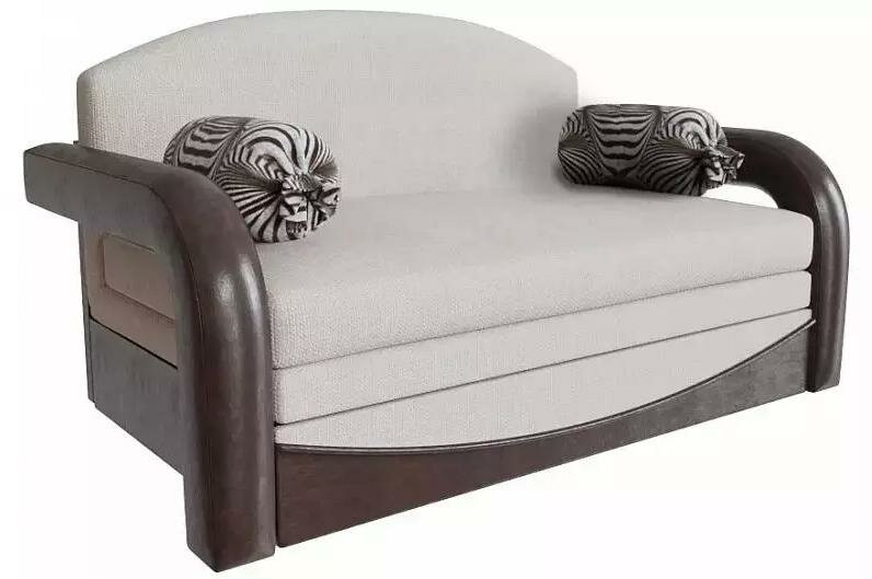 Детский диван Эдем Димочка Бежевый 4, выкатной на ламелях, 144х80х86 см, с ящиком для белья