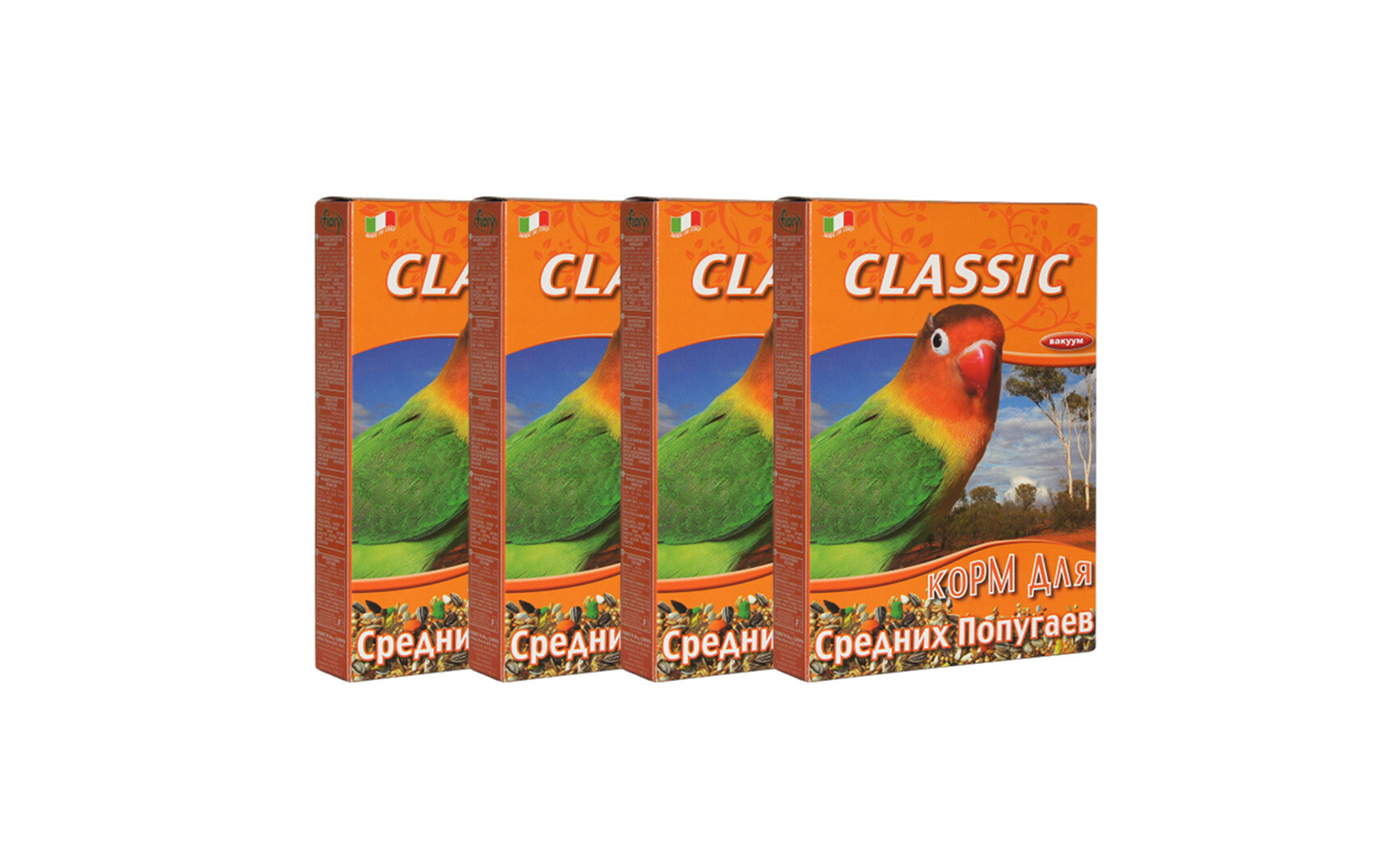 FIORY корм для средних попугаев Classic 400 г х 4 шт.