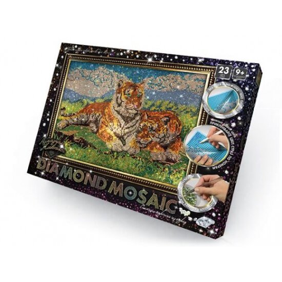Игрушка Danko toys Diamond Mosaic Тигры
