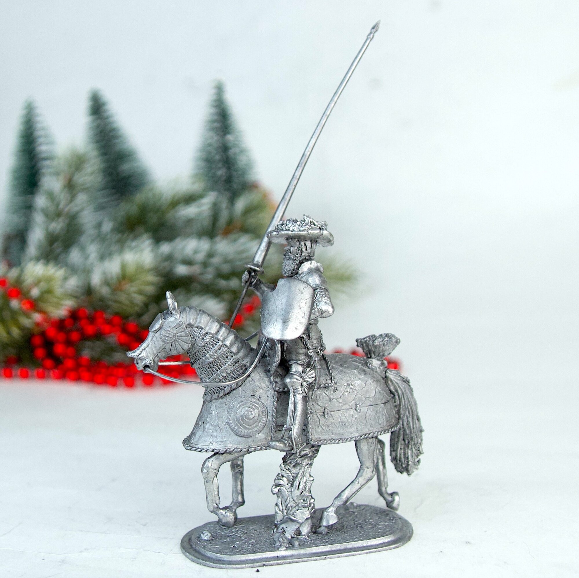 Оловянный солдатик Капитан ландскнехтов 54 мм масштаб (10-12 см высота)