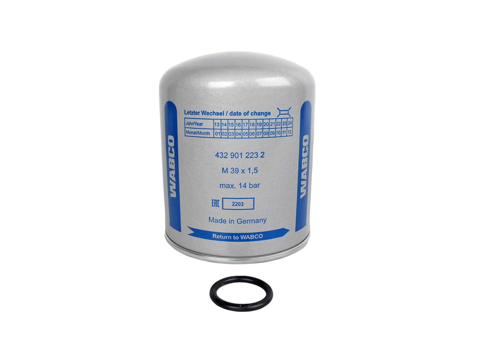 Фильтр осушителя MAN TGA VOLVO 39х1.5мм маслоотделитель WABCO