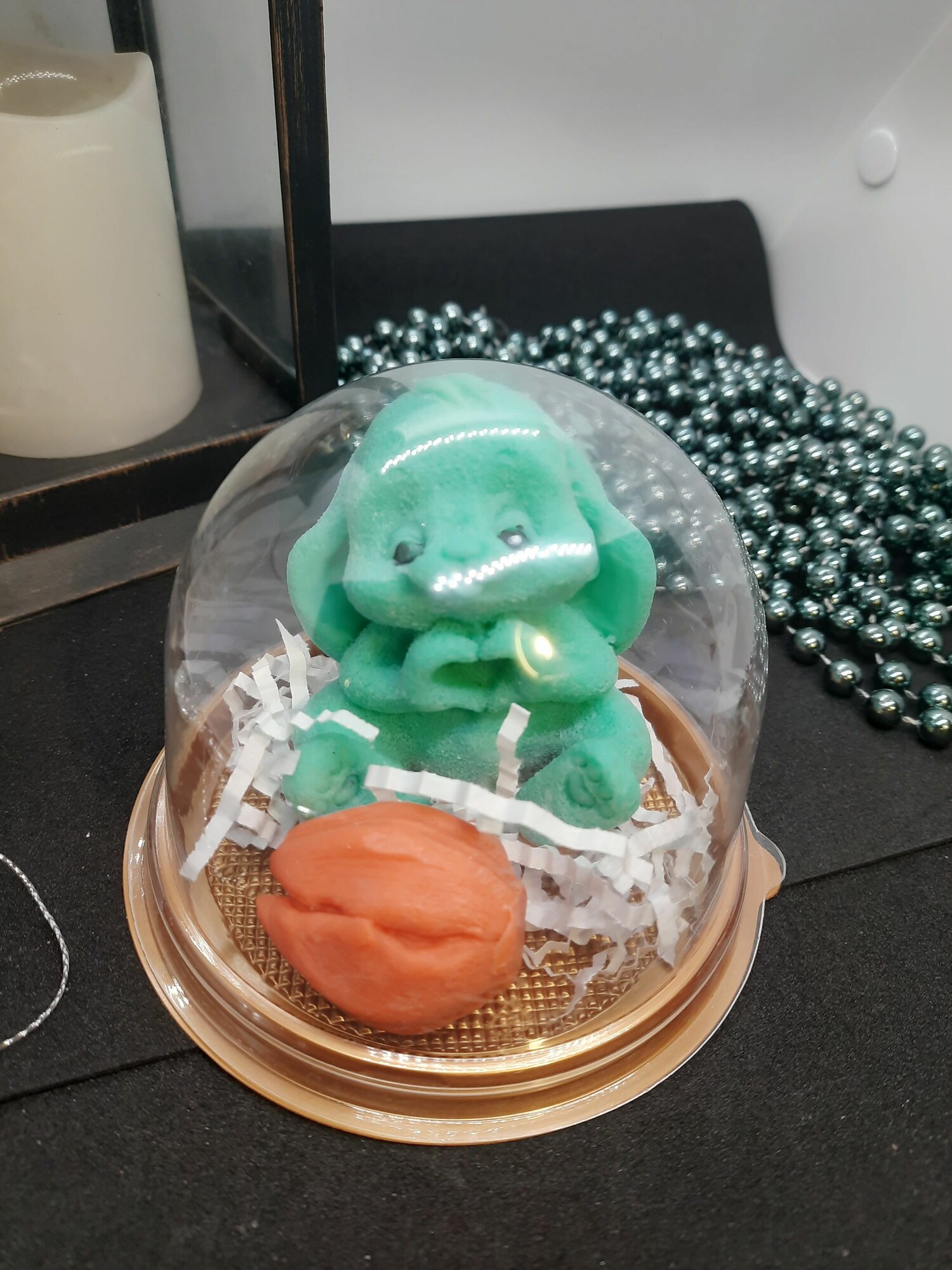 Мыло ручной работы. Букет из мыла в куполе " Милый"