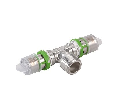Тройник с наружной резьбой (НР) Ø20x2.0-3/4"-20x2.0, Comap MultiSkin, шт