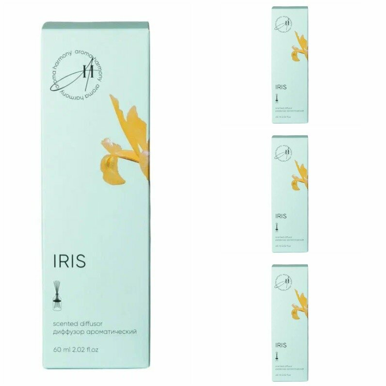 Aroma Harmony Диффузор Ароматический Spring Iris, 60мл, 4 шт