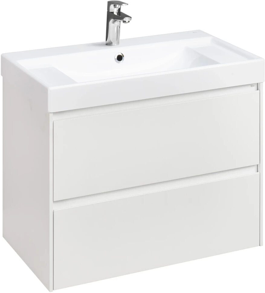 Тумба под раковину Roca Ona A857630509 78,5 см, подвесная, белый матовый