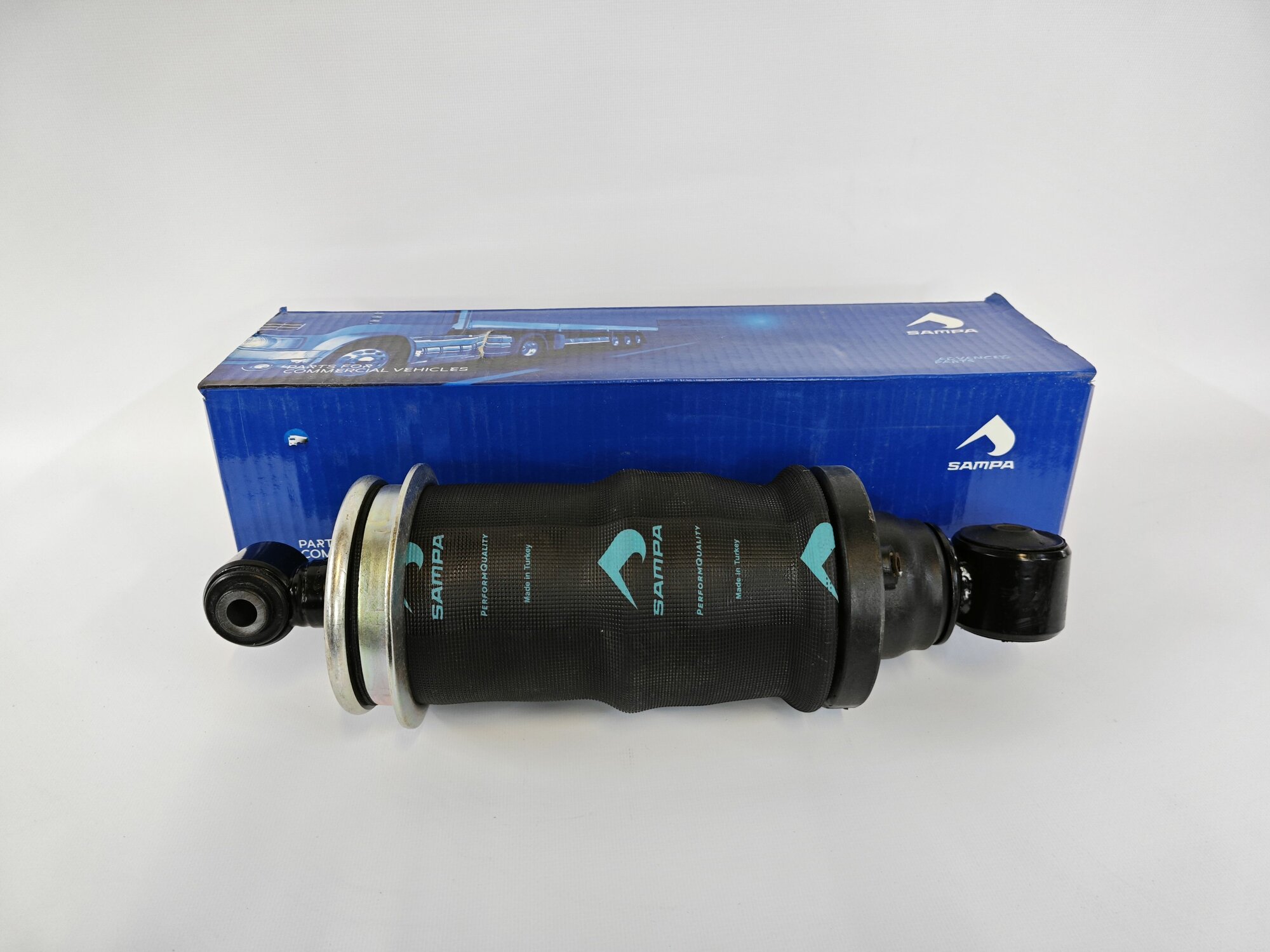 Амортизатор кабины задн. (пневмо) 240-340 O/O 12x45 12x50 (правый) MAN TGA 18/26/28.530 , арт. 020271 SAMPA/FRENOTRUCK