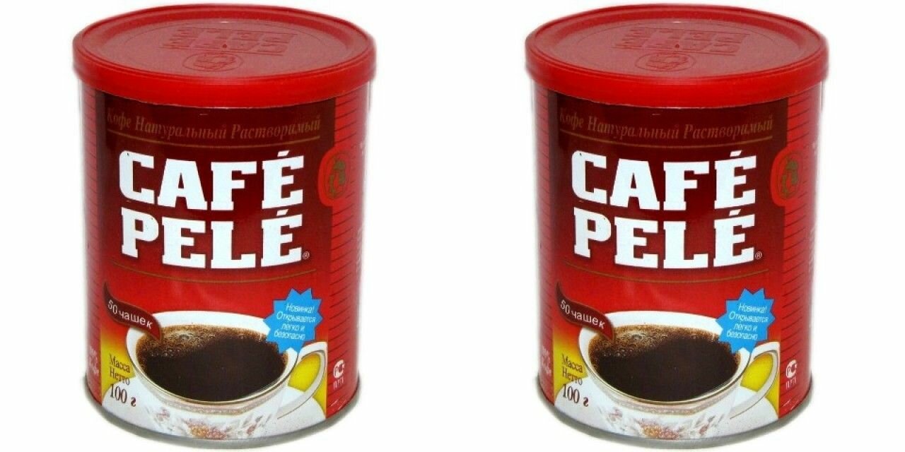 Pele Кофе растворимый Cafe Pele, порошковый, 100 г, 2 уп