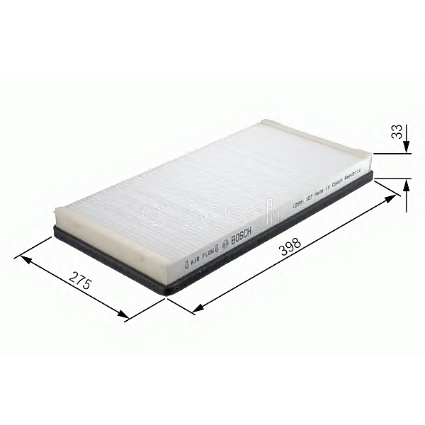 BOSCH 1987432482 (8713950010 / JKR000040 / JKR100193) фильтр салона mg: mg zt 01-, mg zt- t 01- rover: 75 99-, 75 tourer 01-