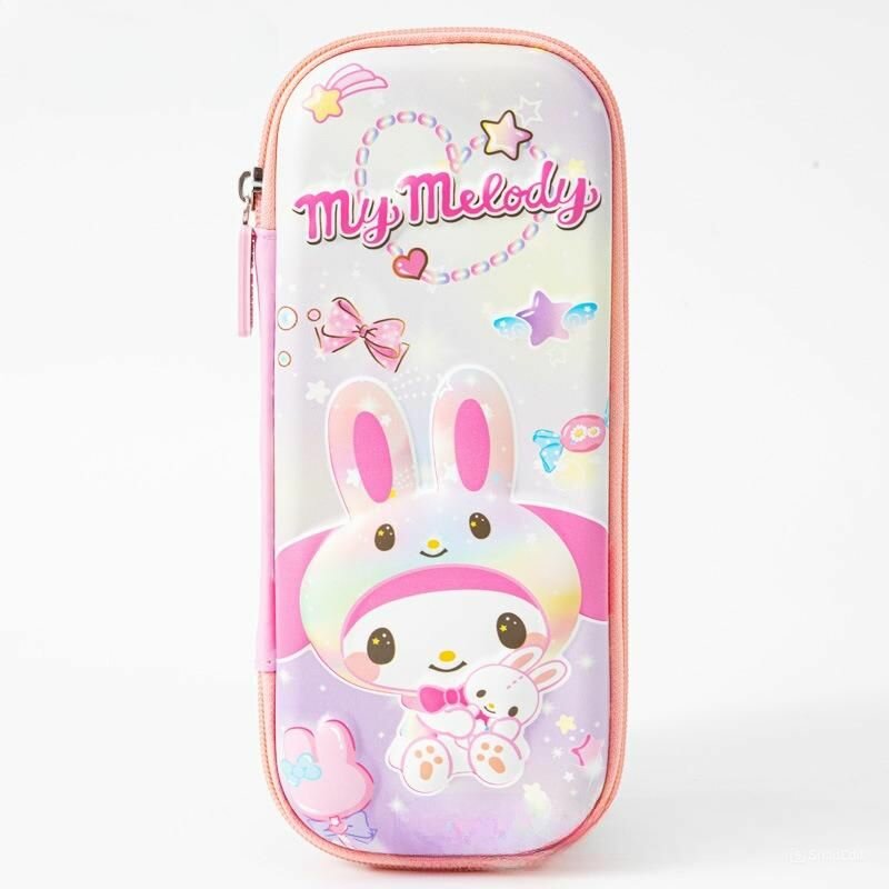 Школьный пенал Hello Kitty "My Melody", каркасный, розовый, для девочек, 7-9 лет