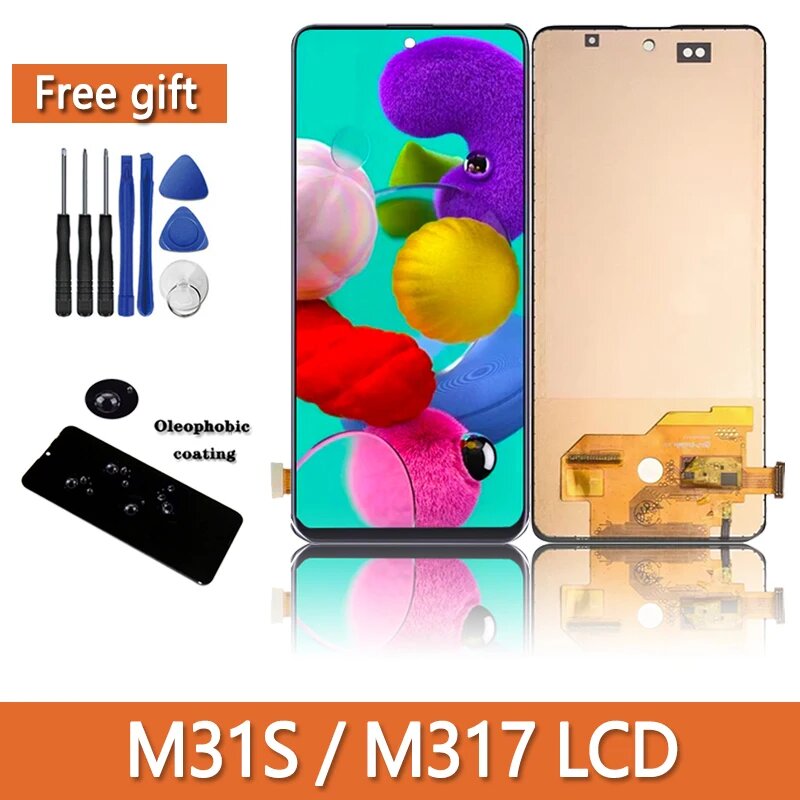 Дисплей Samsung M31s/M317 LCD Black NO Frame
