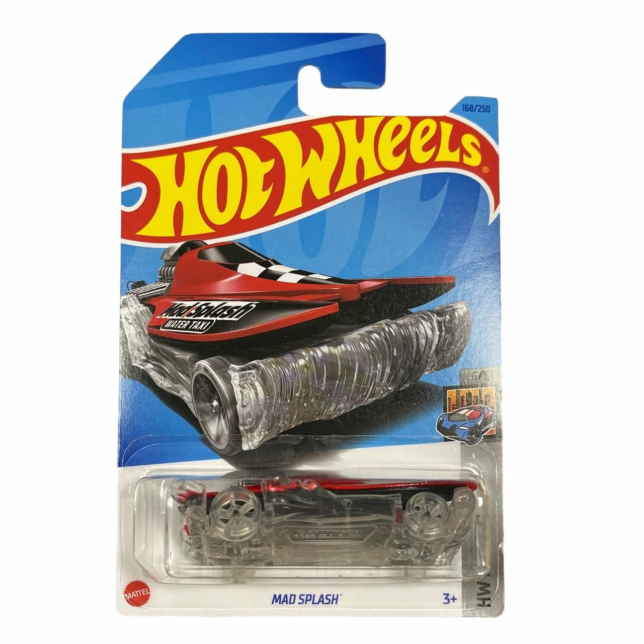 Hot Wheels металлическая машинка, коллекционная в масштабе 1:64 MAD SPLASH (Красный)