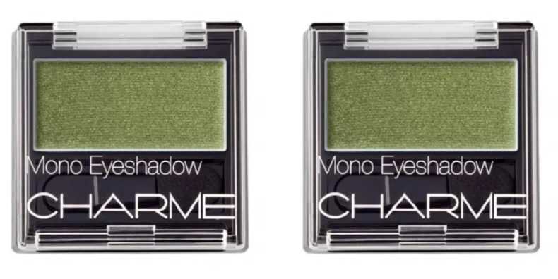 Тени для век одноцветные Charme Mono, тон 52 Песто, 2 шт