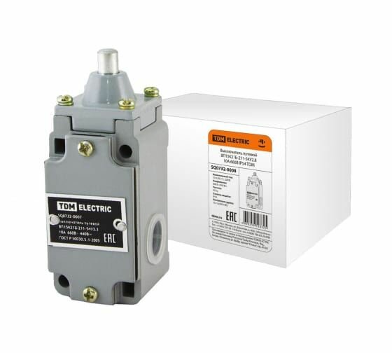 Путевой выключатель TDM ВП15K21Б-211-54У2.8, SQ0732-0008 10А, 660В, IP54