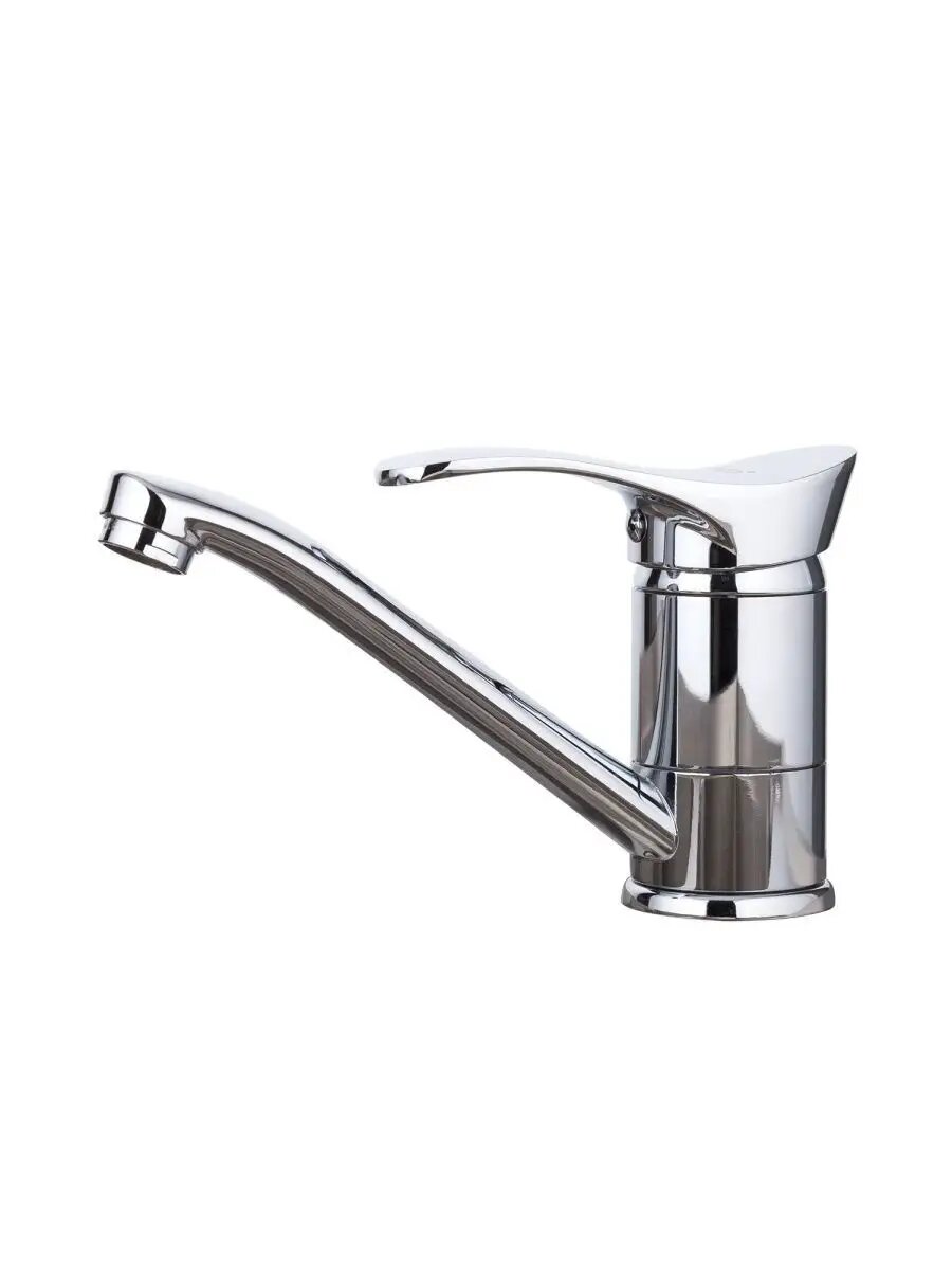 Смеситель кухонный Frap F4501-2 H01, хром, аэратор, гибкий подвод, поворотный излив