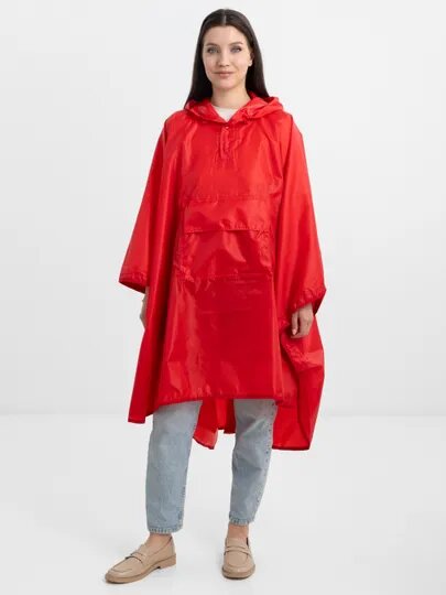 Дождевик HUNTCOVER, водонепроницаемость 1000, полиэстер, красный, размер L-XL