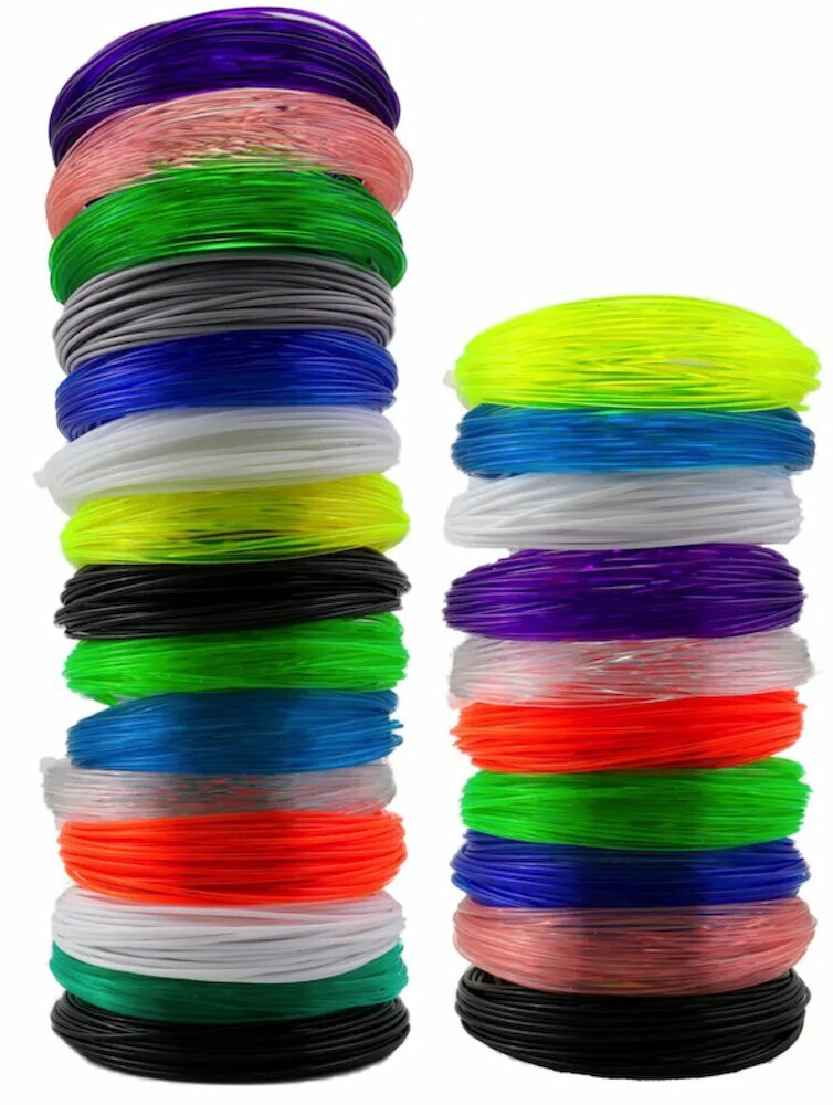 Набор пластика для 3D ручки "НИТ", Petg - 15 + 10 цветов по 10м (250 метров)
