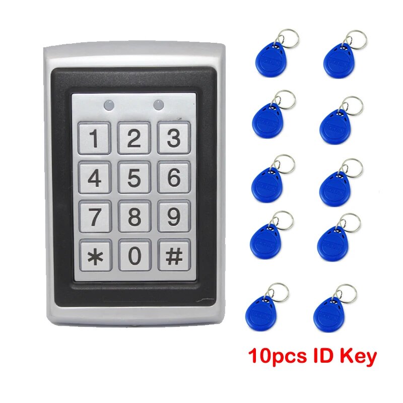 RFID клавиатура контроля доступа LUCKING DOOR K7612N, 10 ключей, ID Machine