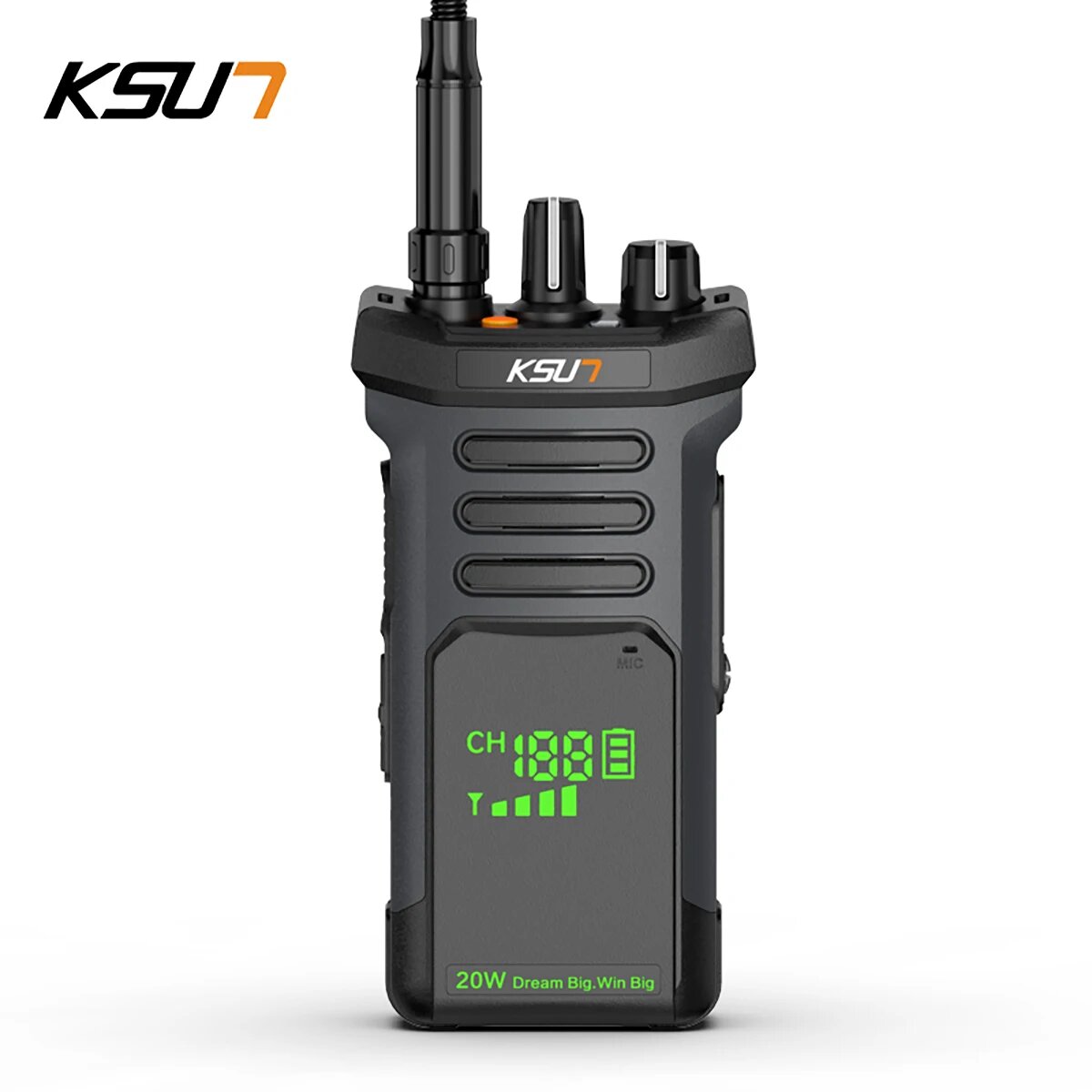 Рация KSU7 20W, X80 Black