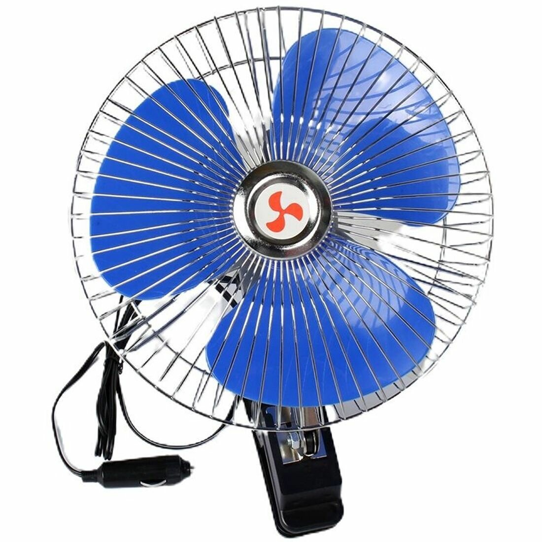 Вентилятор 8" 12V Skyway на клипсе пластик