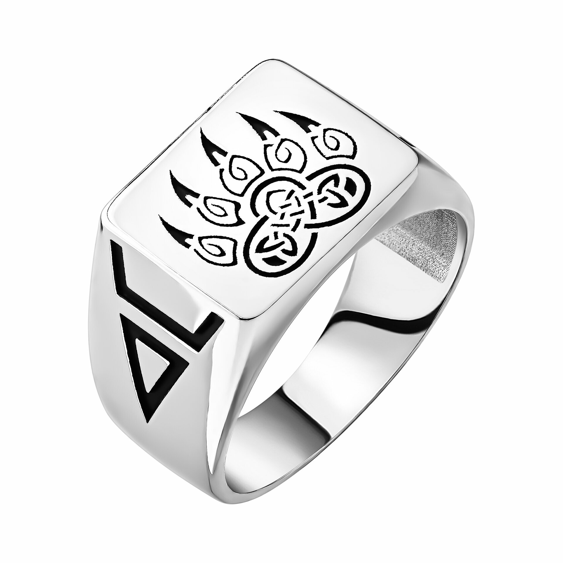 Печатка, серебро, 925 проба, родирование