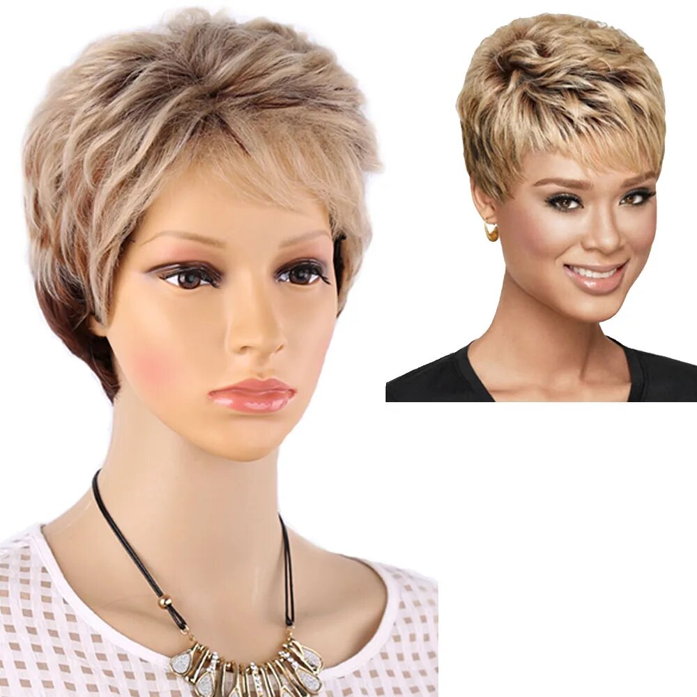 Короткий парик AMIR HAIR блонд, цвет 0113b