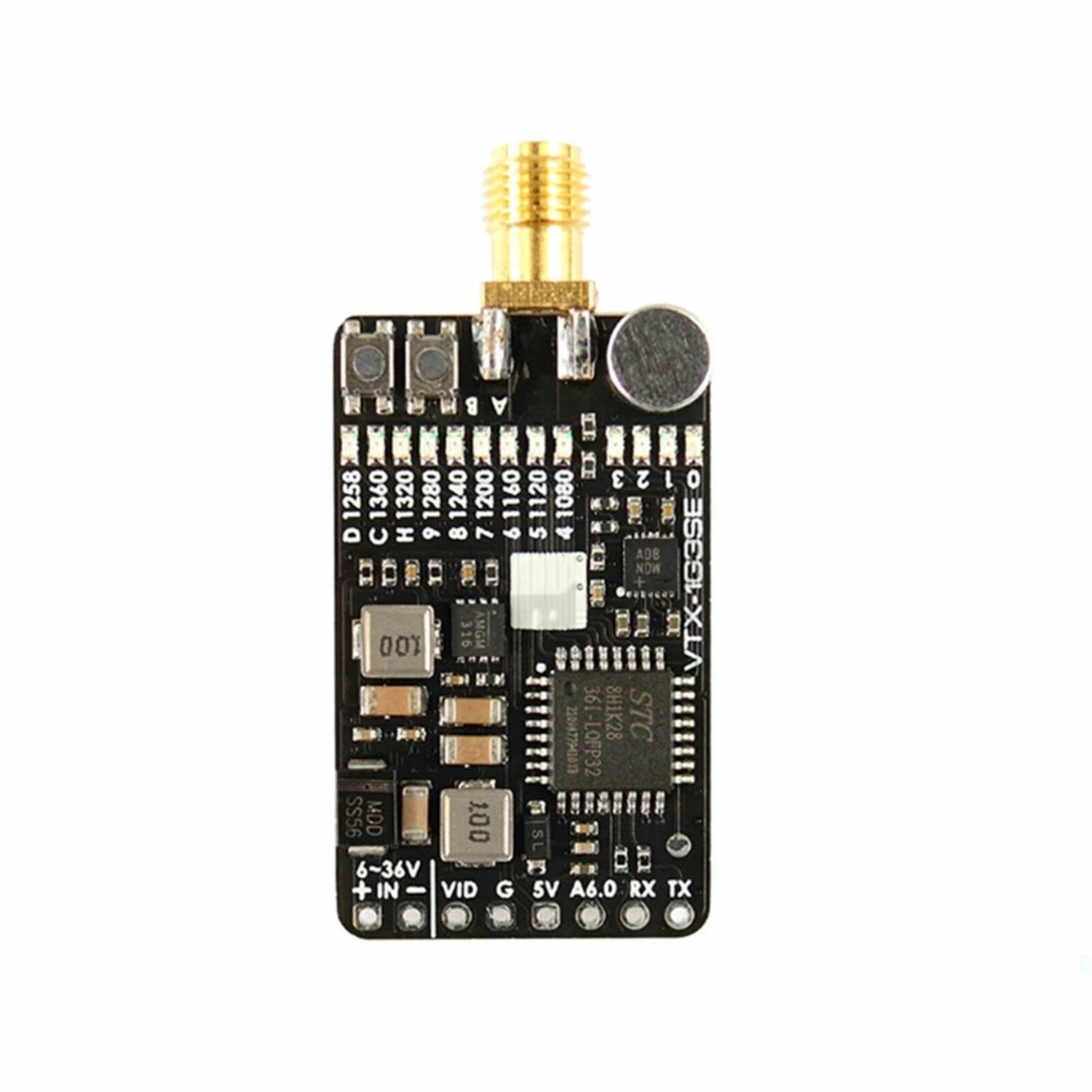 Передатчик VTX-1G3SE 1,2 ГГц 1,3 ГГц 9 каналов 0,1 мВт 25 мВт 200 мВт 800 мВт Видео-good value