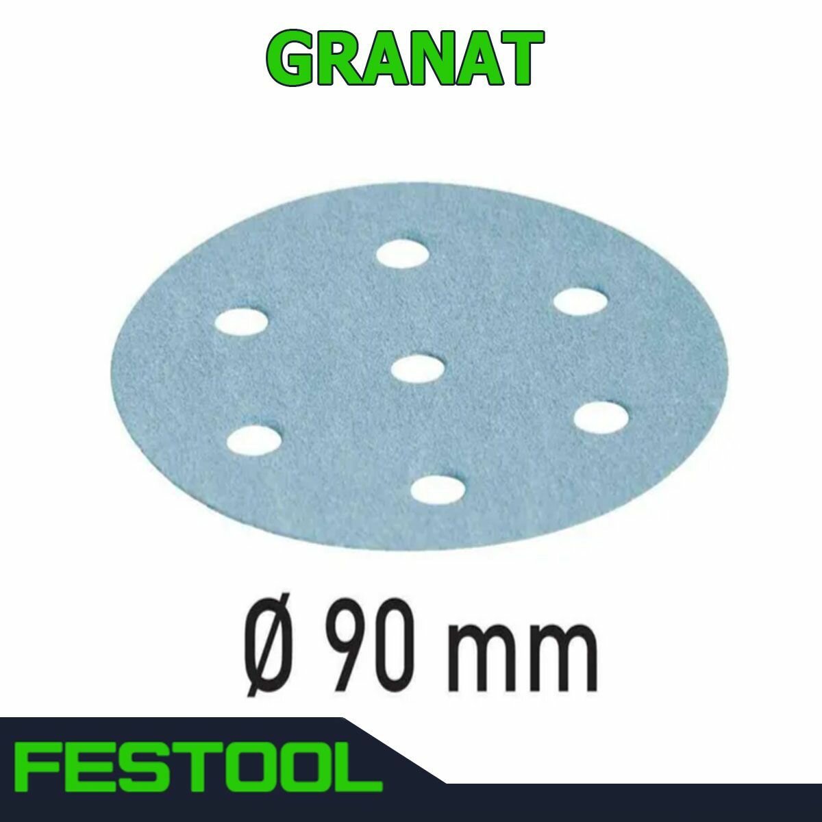 FESTOOL Круг шлифовальный Granat STF D90/6 P 1500 GR /50 (комплект из 50 шт.)