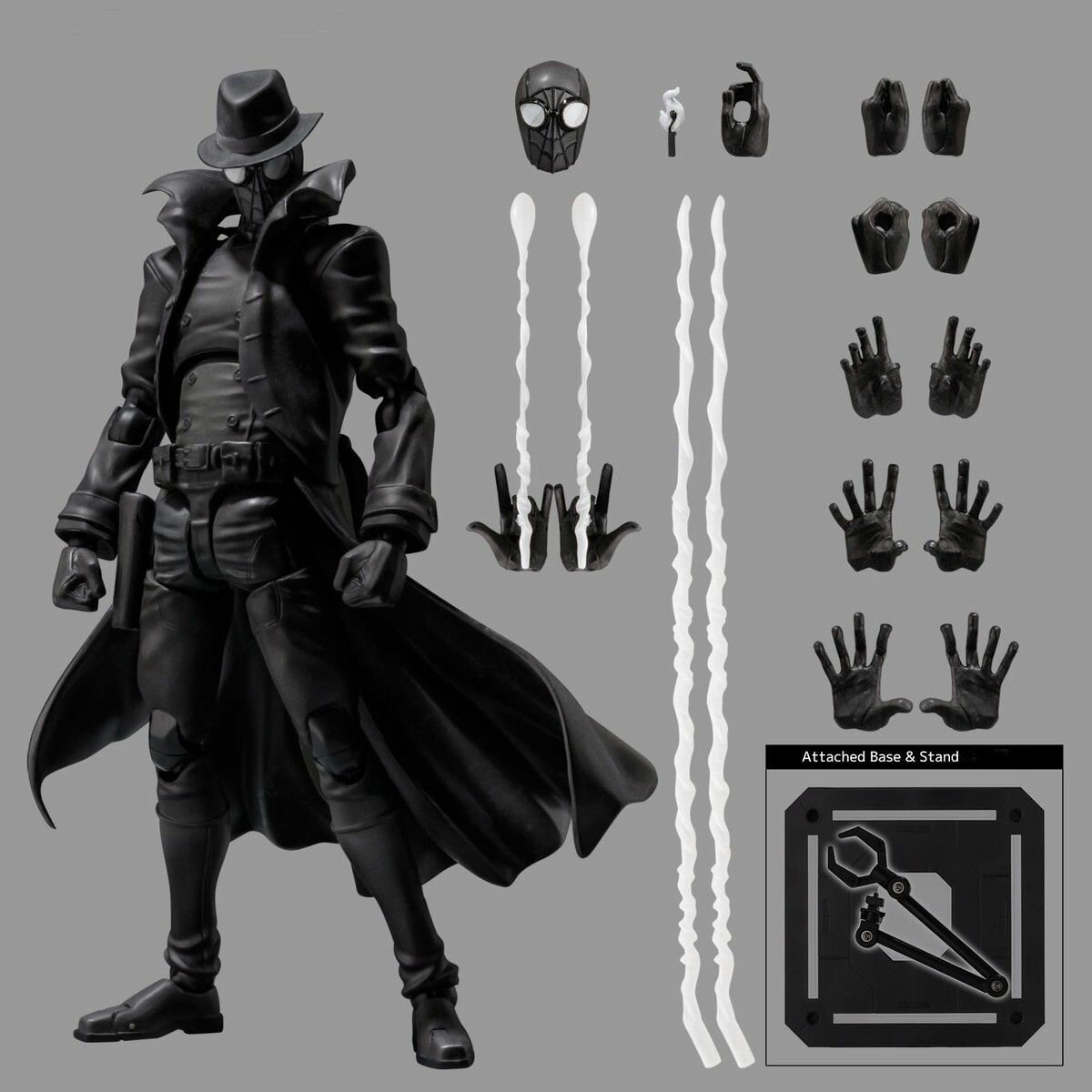 Человек паук фигурка, Spider-Man Noir, подвижная фигурка, размер 17 см, для коллекции, идеальный подарок