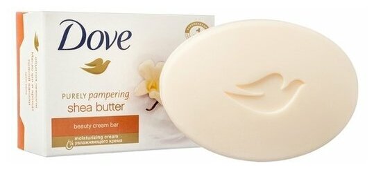 Дав Крем-мыло кусковое Объятия Нежности масло ши и аромат пряной ванили, 135 г