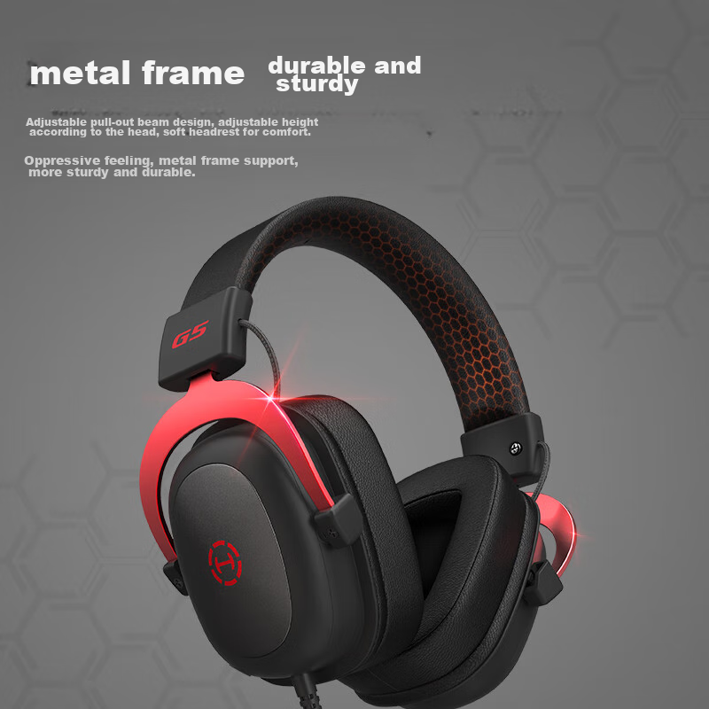 Проводные наушники EDIFIER G5 black/red