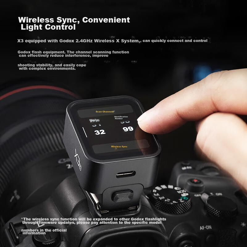 Shen Niu X3-O Aolin/Panasonic Touchscreen Wireless Flash Trigger, TLL Automatic Metering, High-Speed Synchronization, Built-In Lithium Battery, Flash Trigger [Aolin/Panasonic Version]