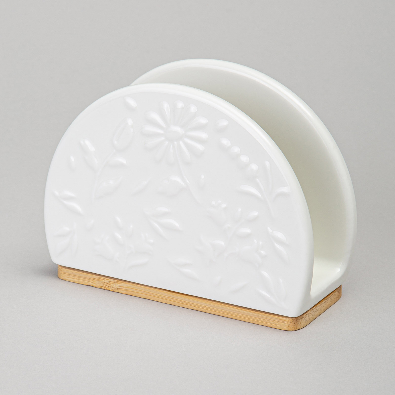 Салфетница lefard flowers story на дерев. Подставке 12*4,5*9 см KSG-474-260