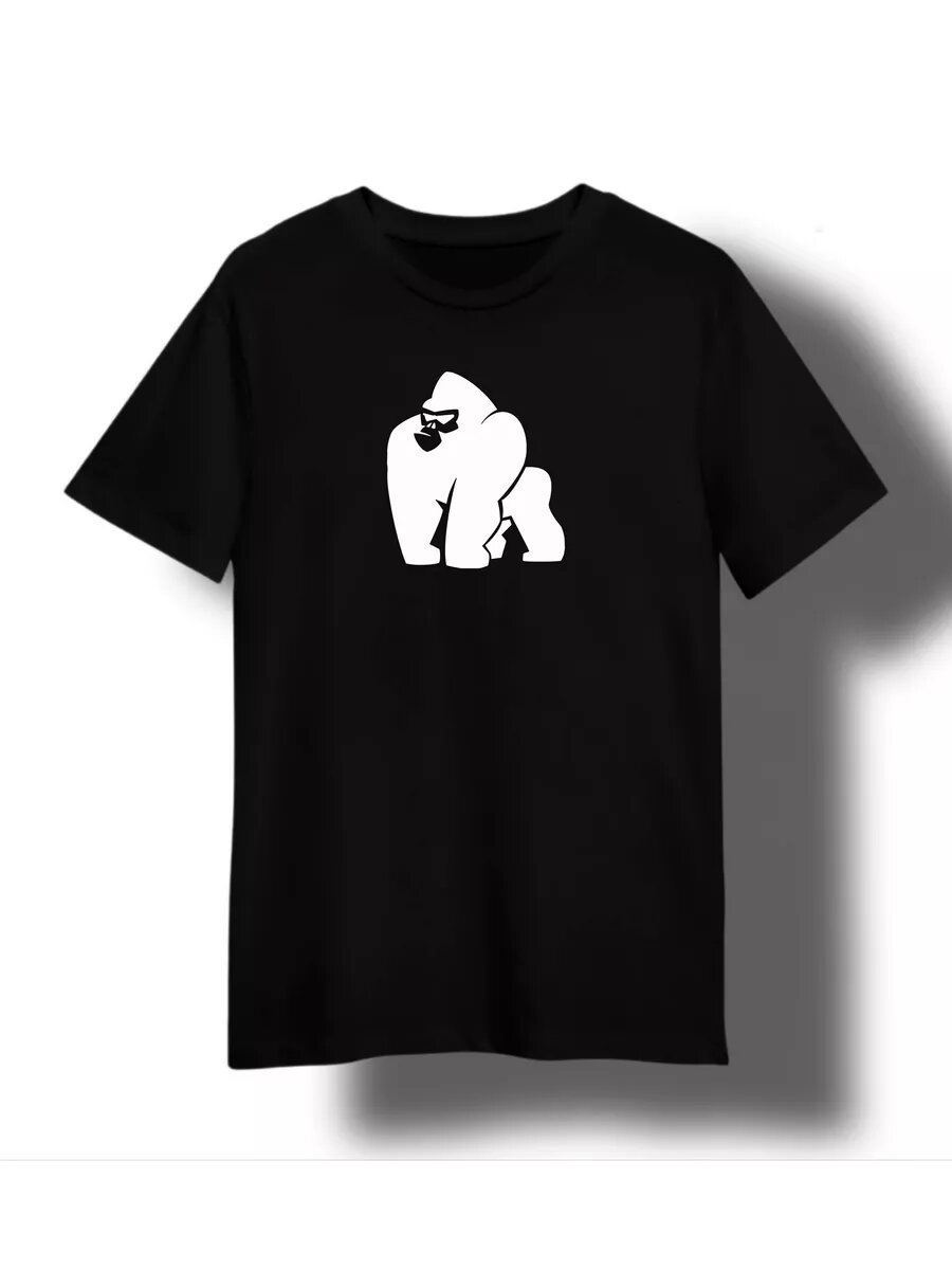 Футболка силуэт гориллы