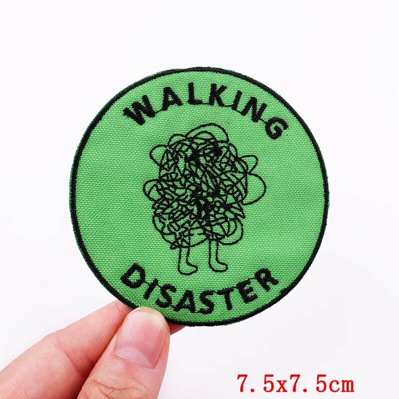 Вышивка "Walking Disaster", зеленый, 7.5x7.5 см, PE6371CT