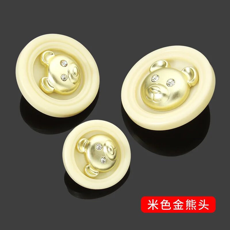 Пуговицы с большими пуговицами в виде медведя, 18/23/25 мм