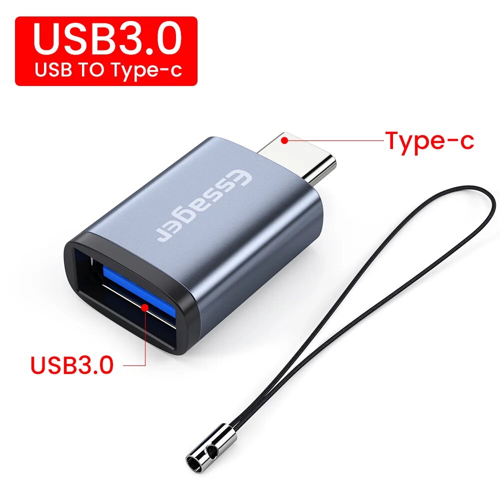 Essager USB 3.0 Type-C адаптер USB to Type-C