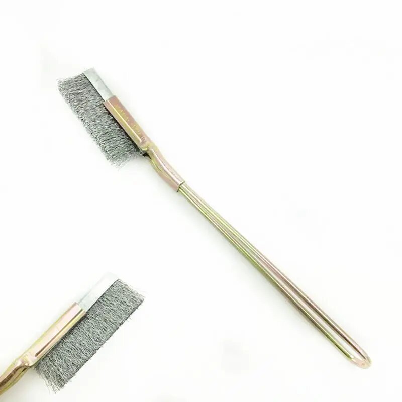 Проволочная щетка из нержавеющей стали, инструменты для чистки канавок, многофункциональные мини-чистящие щетки с прямой головкой, щетки для удаления ржавчины alambre