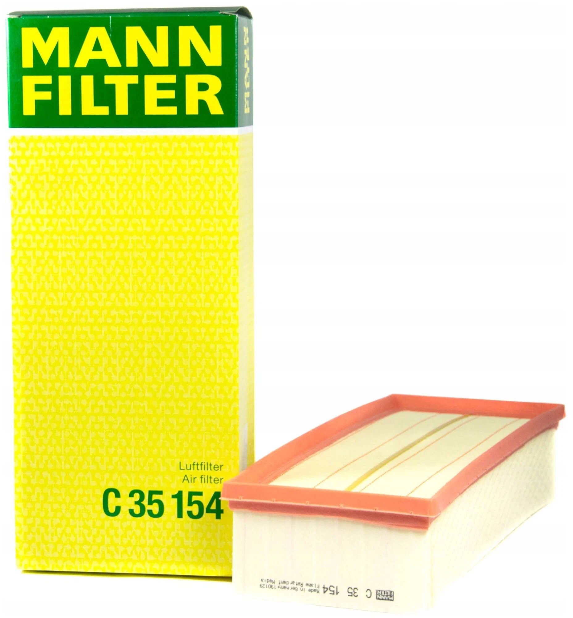 Фильтр воздушный MANN-FILTER C35154 для Audi (Ауди), Seat (Сеат), Skoda (Шкода), Volkswagen (Фольксваген)