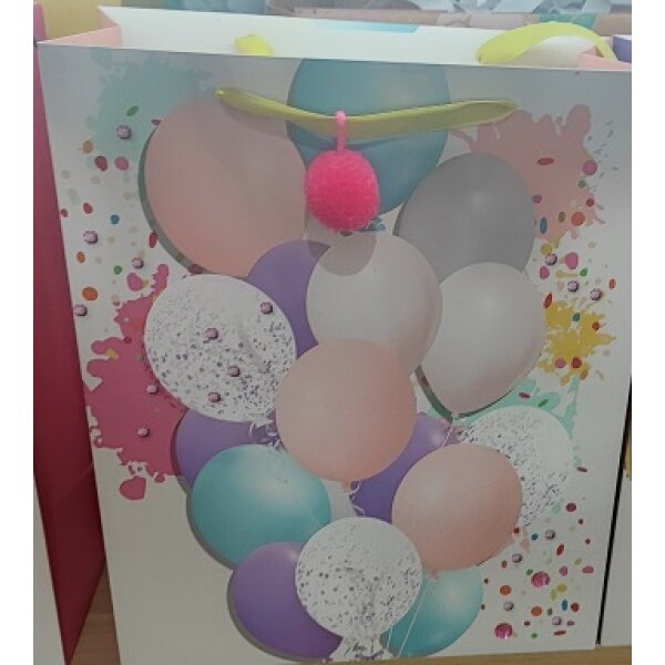 Пакет подарочный "Шары" размер Ml, для детей Чудо праздник PGML-13-B1