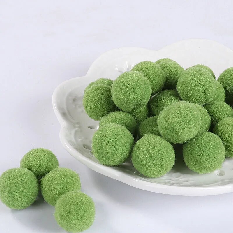 Помпоны 20 мм, 30 шт, цвет 21 Army Green