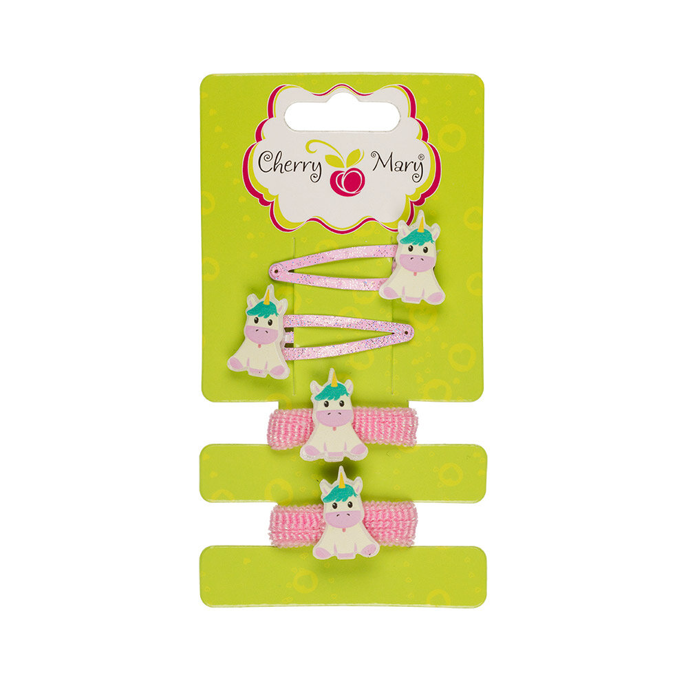 CHERRY MARY S6010-CL36 Набор аксессуаров для волос 4 шт №11 ассортизаколки резинки шпильки