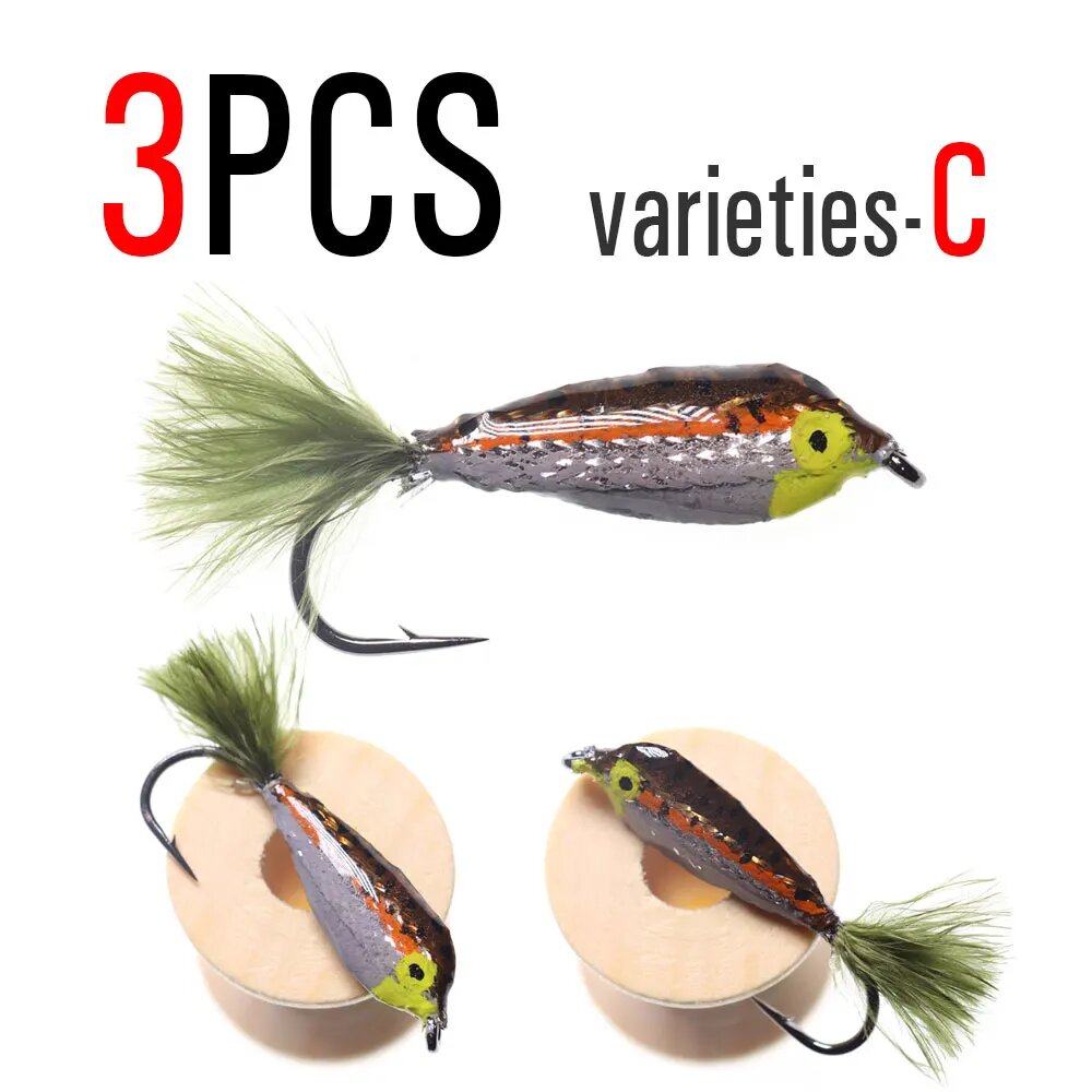 ICERIO Мушки для нахлыста 3 шт. 3PCS varieties C