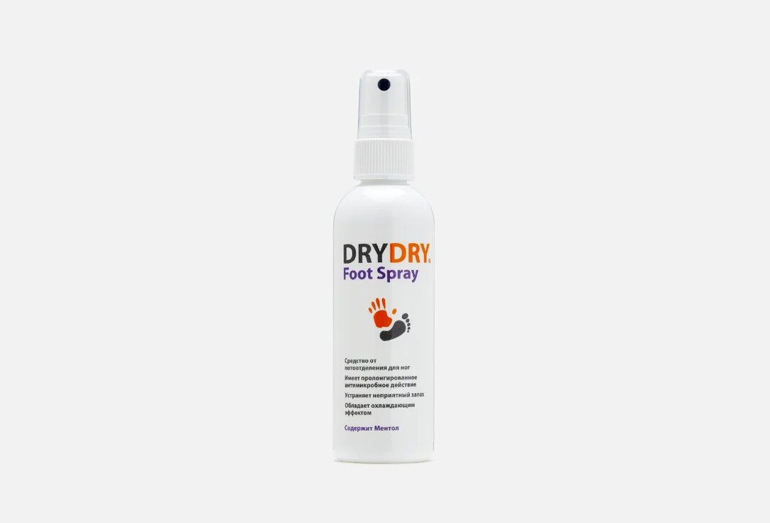 Антиперспирант-спрей для ног Dry Dry "Foot Spray", для всех типов кожи, 100 мл