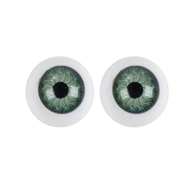 Акриловые глаза для кукол BJD, 10/20 шт, синий, коричневый, Белый, Green, 12mm-10pcs(5pairs)