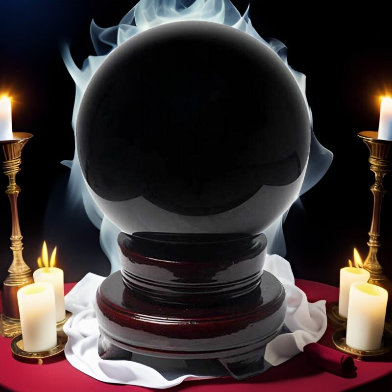 Алтарная атрибутика/ обсидиановый энергетический шар/Используется в ритуалах, медитации, поглощении энергии. Диаметр 8 см