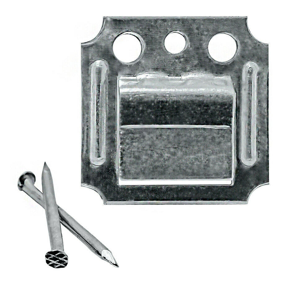 Крепеж кляймер №2 с гвоздями для вагонки и пластиковых панелей (200 шт.)