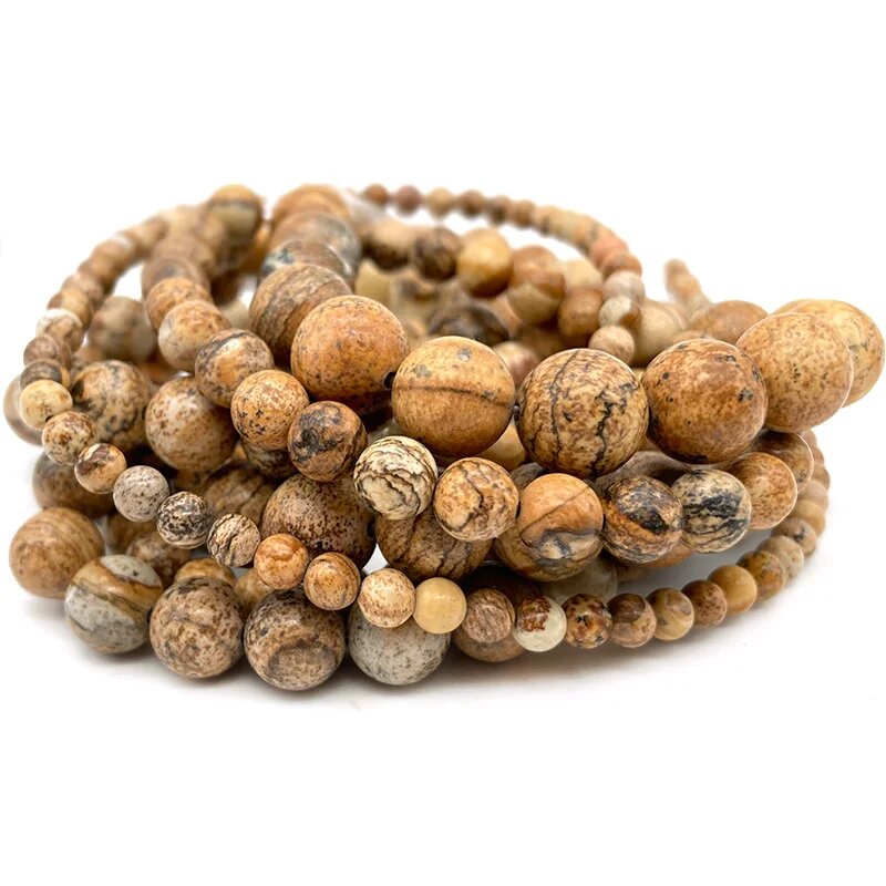 Бусины Picture Jasper 4 мм (92 шт.)