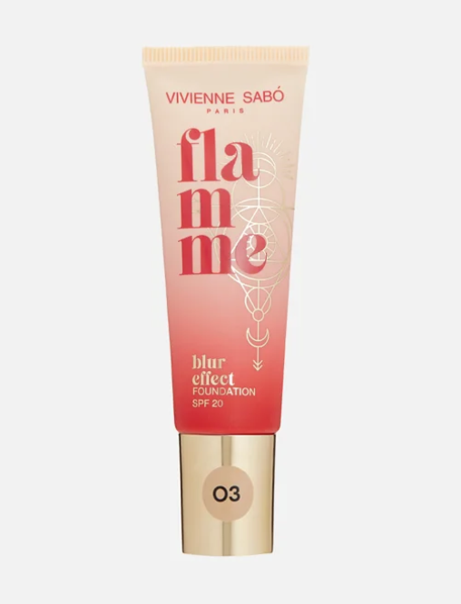 Основа Vivienne Sabo для лица тональная с spf 20 Flamme, тон 03 бежевый, 23 мл