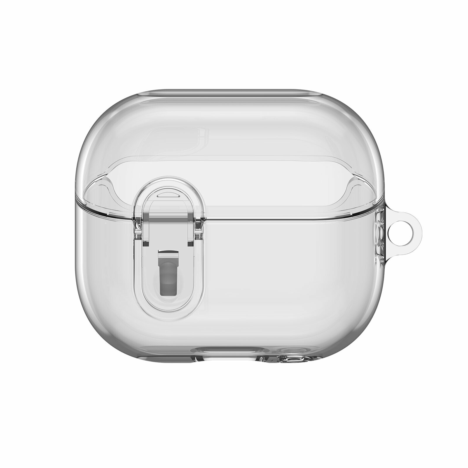 Прозрачный плотный чехол из TPU от Dux Ducis для наушников Samsung Buds3 и Buds 3 Pro, серия SECI Series Case, в комплекте с карабином